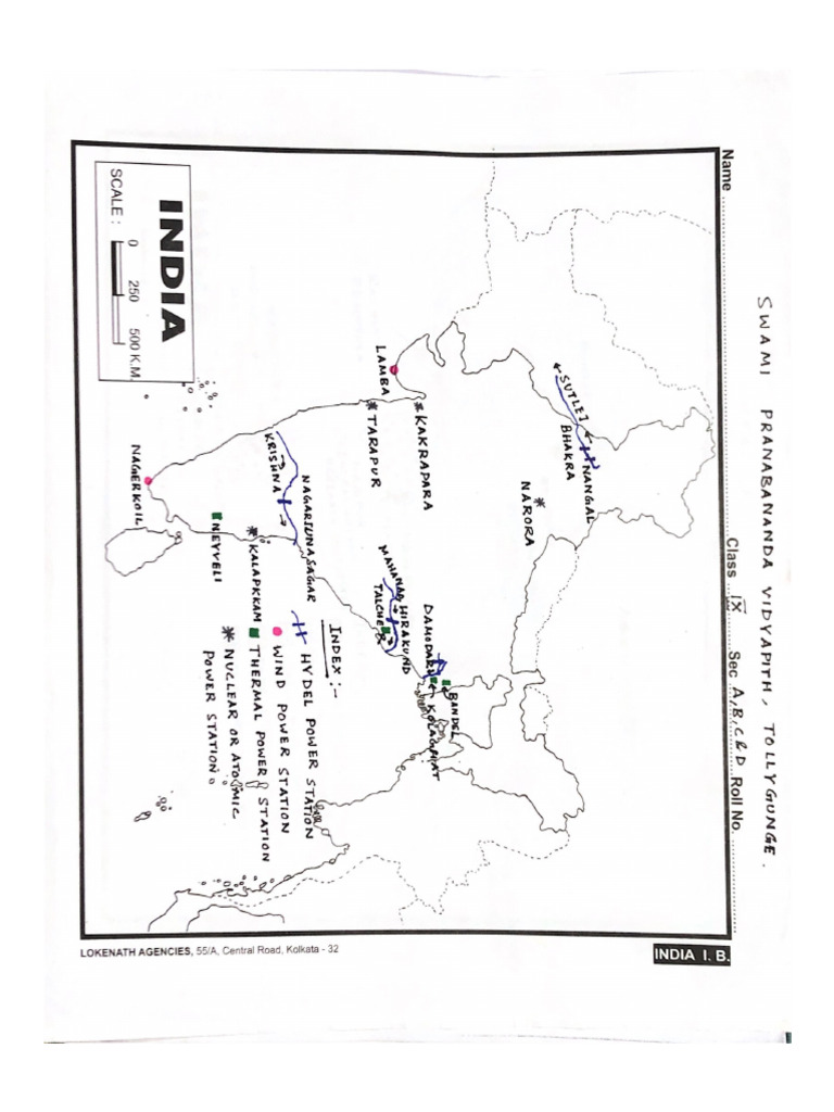 Class IX India Unit 2 Map Pointing | PDF