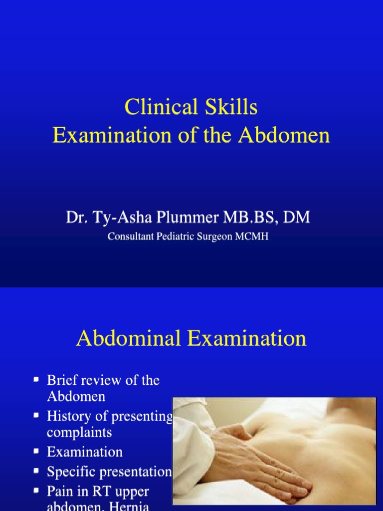 Abdominal Examination | PDF | Abdomen | Gastroenterology