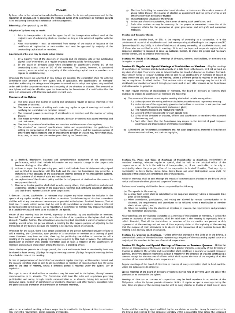 Law 221n Finals | PDF | Proxy Voting | Board Of Directors