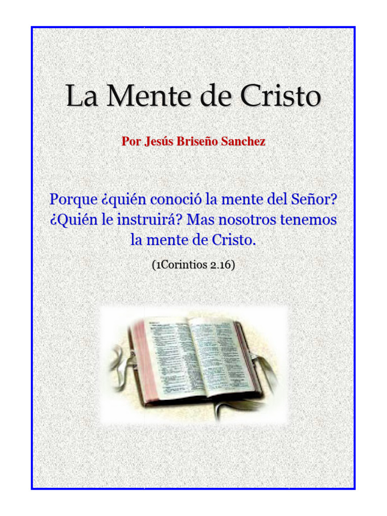 La Mente de Cristo | PDF | Cristo (título) | Dios