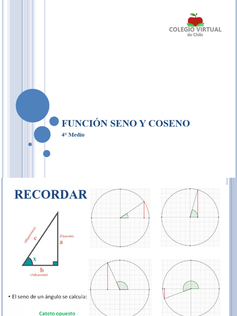 006-U1-4m-Matemática-Teorico-Práctico-Funcion Trigonométrica | PDF | Métodos y materiales de ...