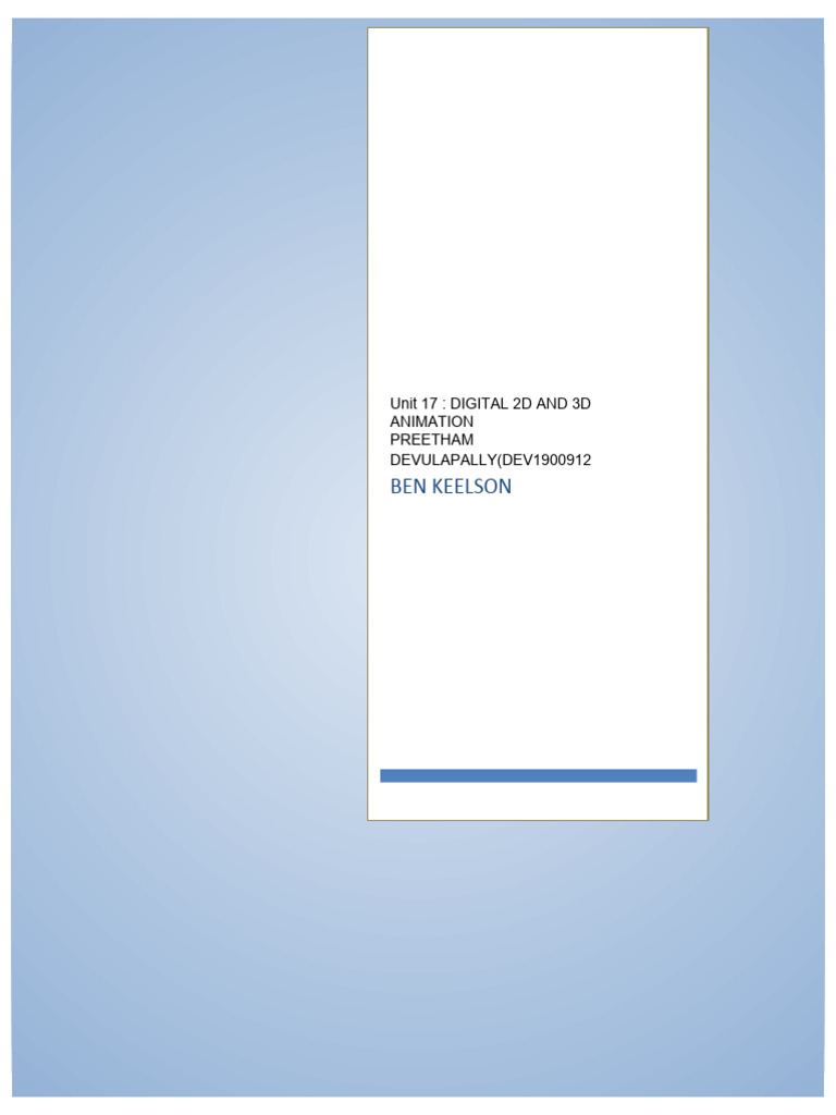 Unit 17 Assignment 2 Resub | PDF | 3 D Computer Graphics | Personal Computers