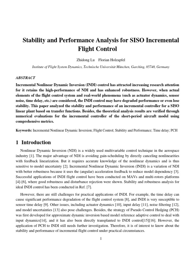 Stability and Performance Analysis For SISO Increm | PDF | Control ...