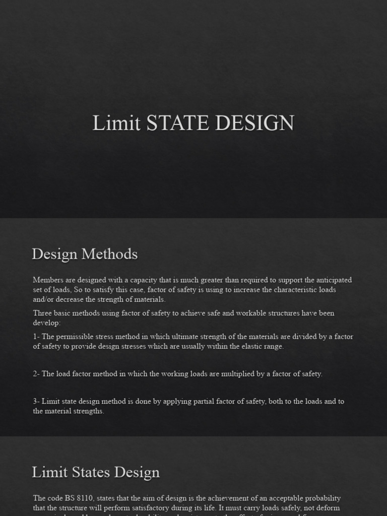 Limit STATE DESIGN | PDF | Strength Of Materials | Classical Mechanics
