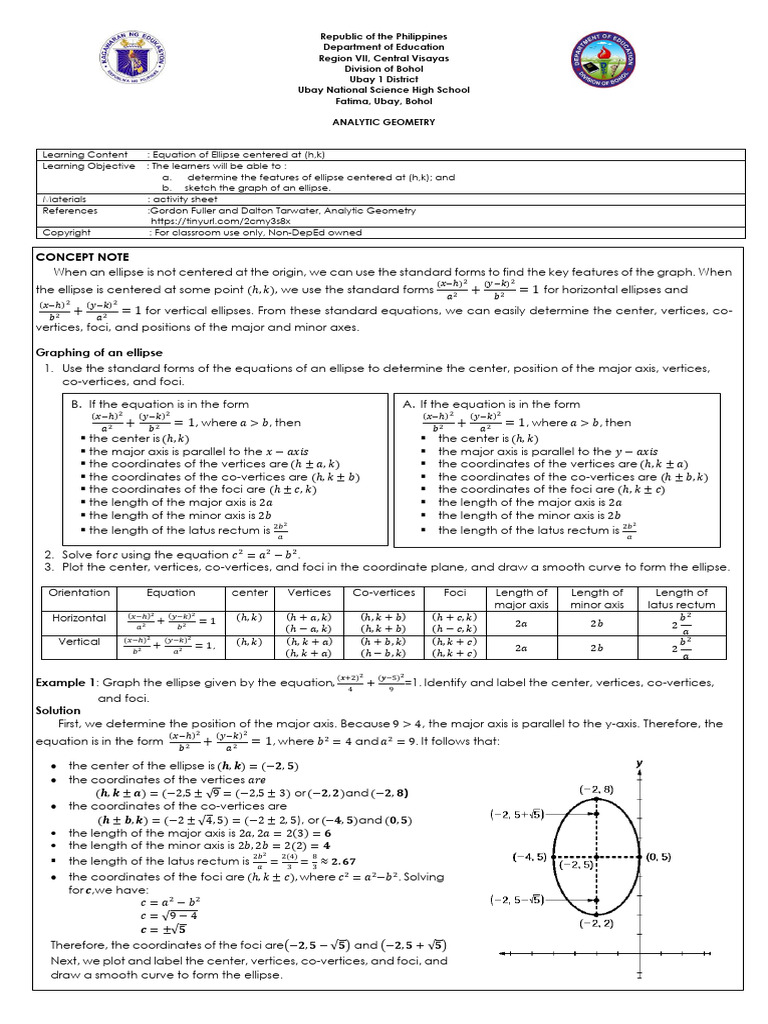 Archimedes Analytic Geometry Monday and Tuesday | PDF | Ellipse | Classical Geometry