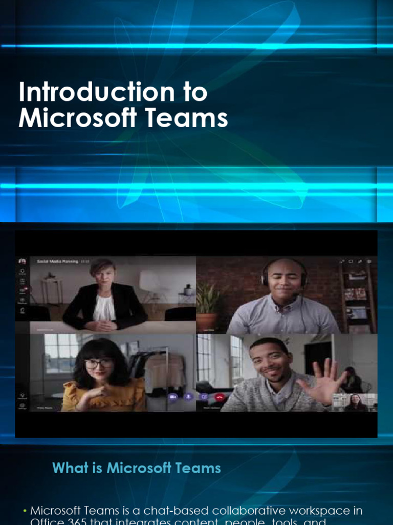 Introduction To Microsoft Teams - ISTS | PDF | Window (Computing ...