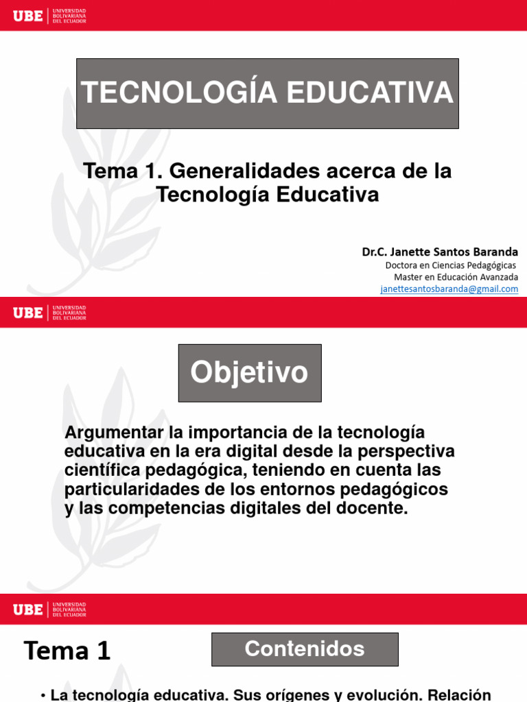 Importancia de la Tecnología Educativa | PDF | Tecnologia Educacional | Enseñando