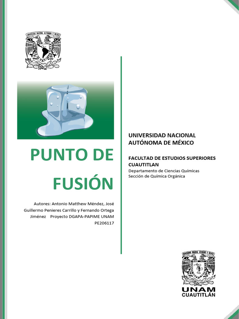 Punto de Fusión: Conceptos y Métodos | PDF | Punto de fusion ...
