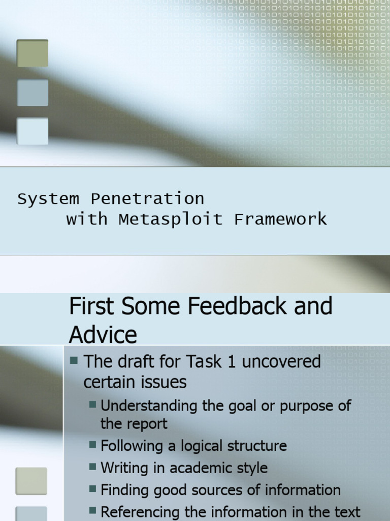 Unit 7 Lecture - System Penetration | PDF | Malware | Penetration Test