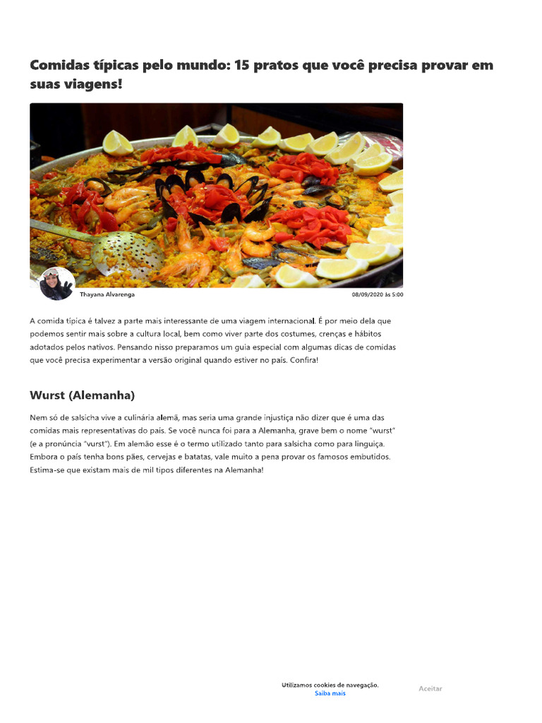 Comidas Tipicas | PDF