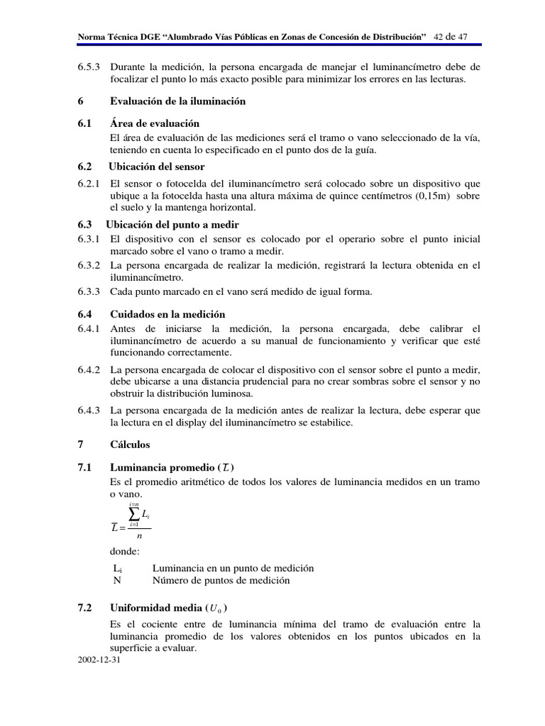 21 - Pdfsam - Guia de Medicion 2 Alumbrado Publico | PDF | Medición | Sensor