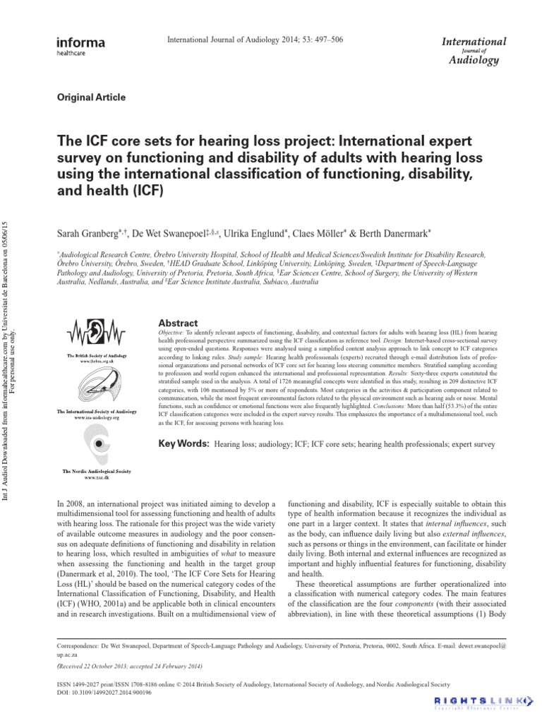 Expert Survey ICF | PDF | Survey Methodology | Experience