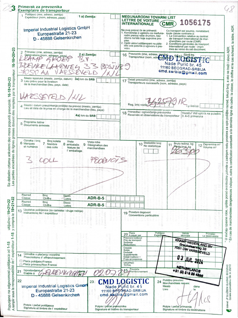CMR Gelsenkirchen - Varsseveld | PDF
