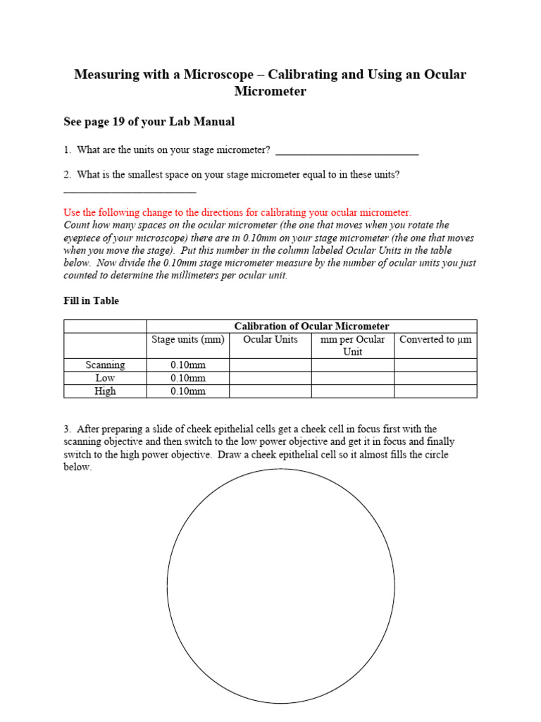 Ocular Micrometer Questions | PDF | Business | Computers