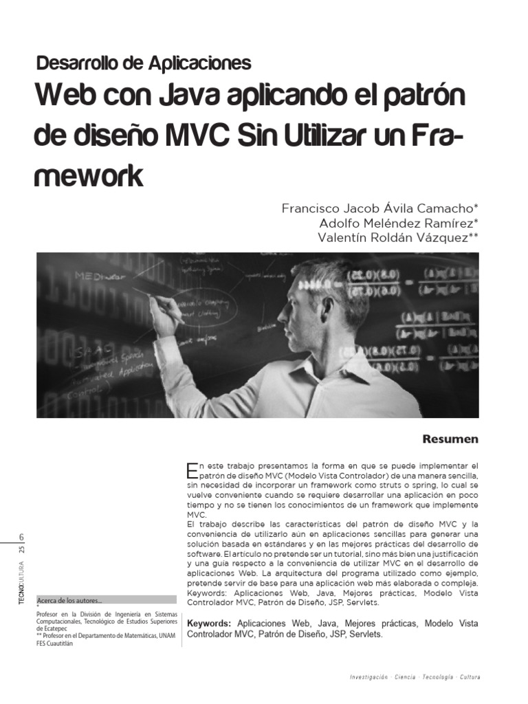 Aplicaciones Web Con Java - Patron MVC | PDF | Java (lenguaje de ... Aplicaciones Web Con Java - Patron MVC | PDF | Java (lenguaje de ...