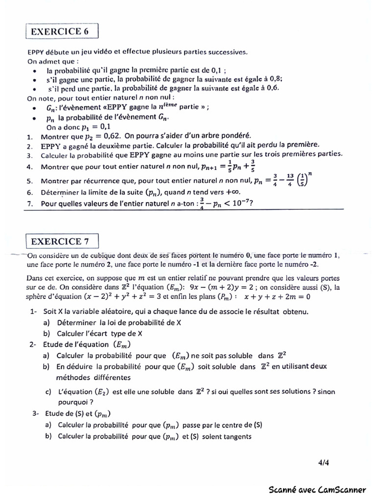 Exercices de Maths | PDF