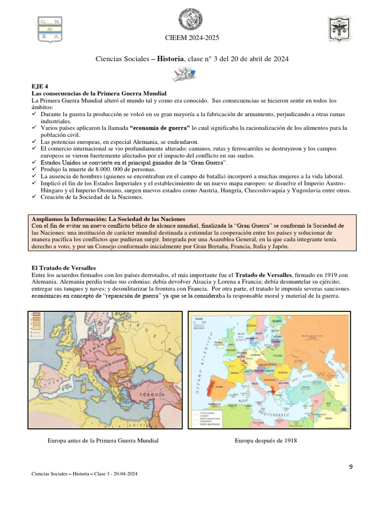 Cs Soc Historia Clase #3 Del 20 de Abril de 2024 | PDF | Imperio ruso | Vladimir Lenin