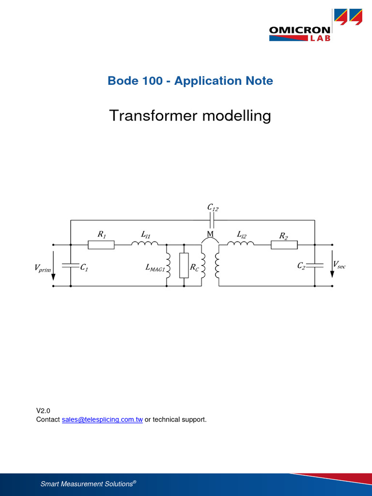 Transformer Modeling with Bode 100 | PDF | Transformer | Inductor