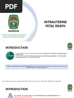 IUFD | PDF | Childbirth | Fetus