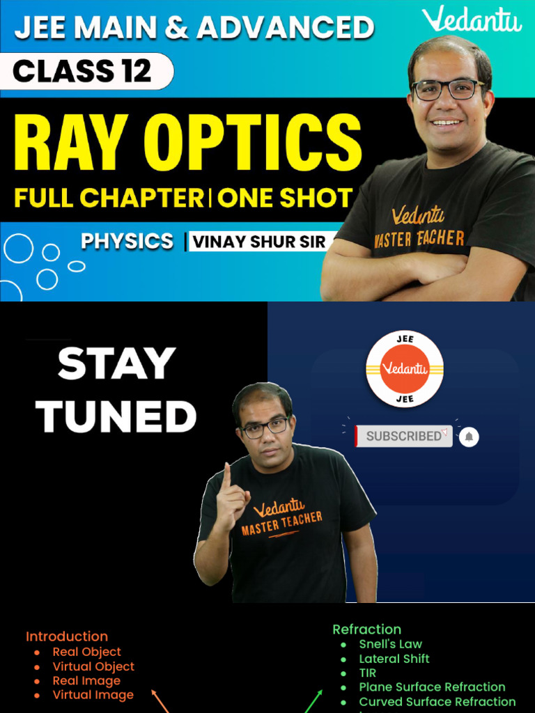JEE 2024 Ray Optics | PDF | Optics | Mirror