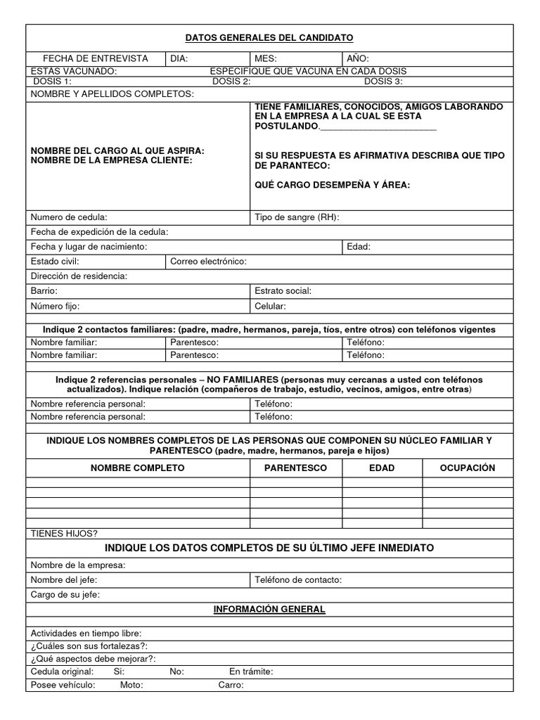 Nuevo Formato - M | PDF