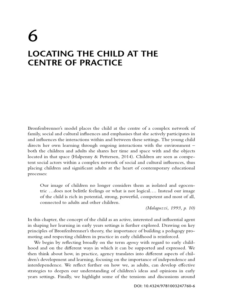LOCATING THE CHILD AT THEchapterpdf Ass 2 Ref | PDF | Learning ...