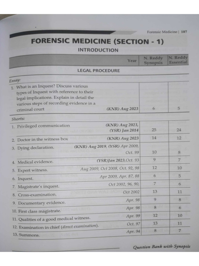 FMT Osmania Question Bank | PDF