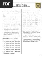 Return to Running Guidelines for Rehab | PDF | Running | Clinical Medicine