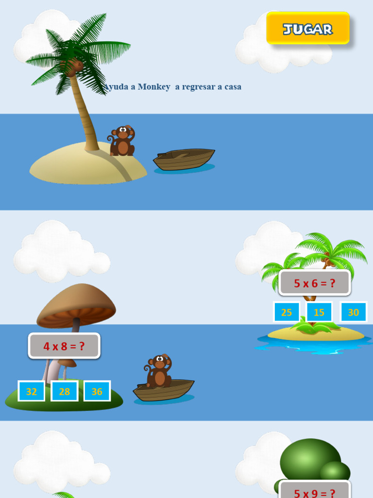 Ayuda a Monkey_multiplicacion (PPT Interactivo) | PDF