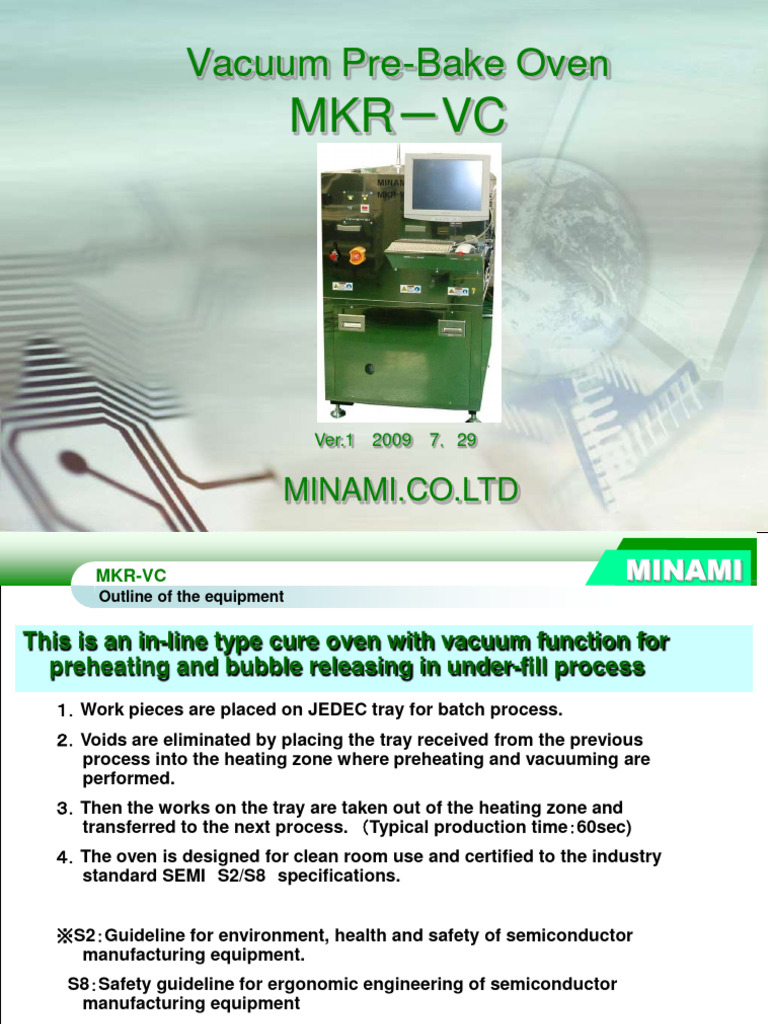 Vacuum Pre-Bake Oven MKR-VC Overview | PDF | Power Supply | Computer ...