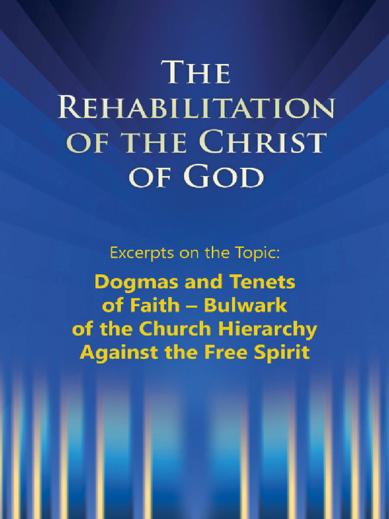 Church Hierarchy Against God: so-called Dogmas and Tenets of Faith ...