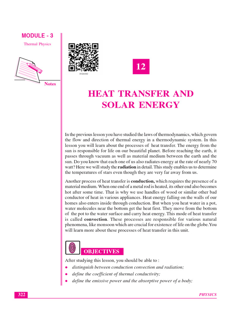 312 Physics Eng Lesson12 | PDF | Heat Transfer | Greenhouse Effect