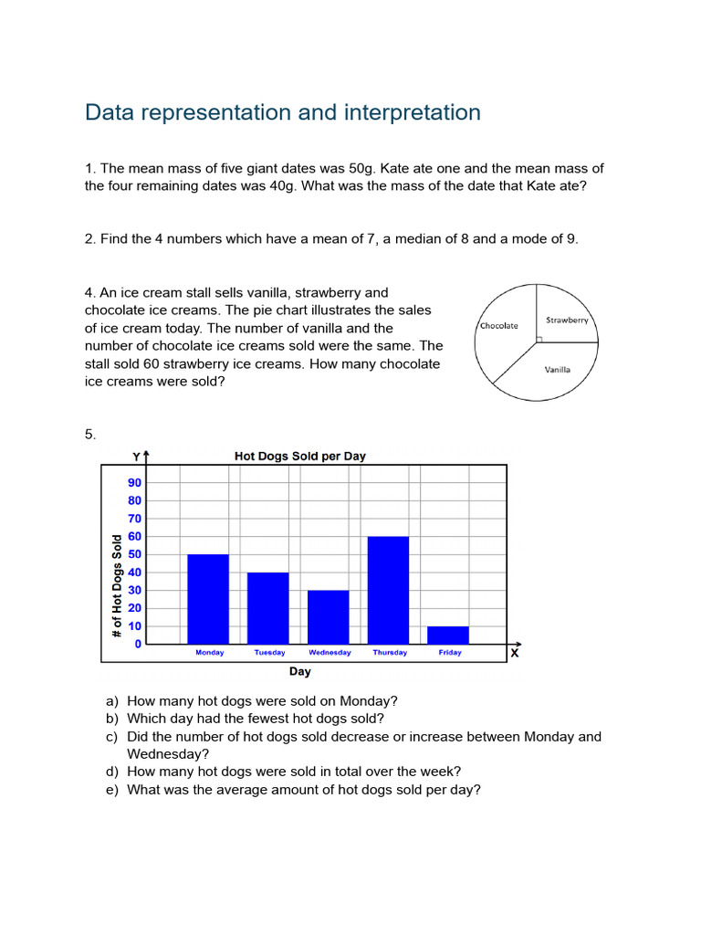 Data representation and interpretation | PDF