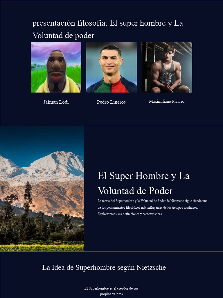 Nietzsche: Superhombre y Voluntad de Poder | PDF | Friedrich Nietzsche ...