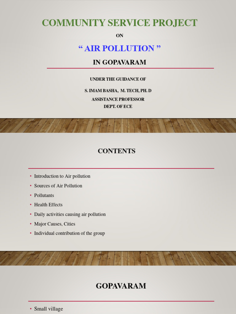 Air Pollution Community Project Report | PDF | Air Pollution | Particulates