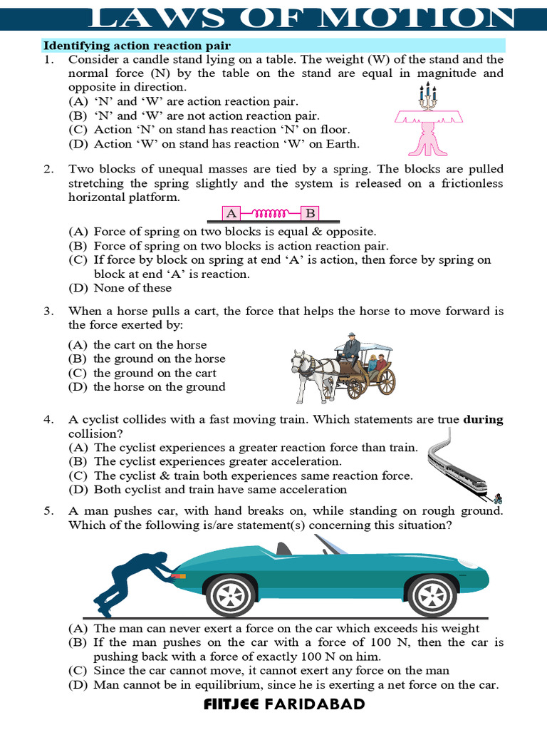 Laws of Motion[1] | PDF | Force | Tension (Physics)