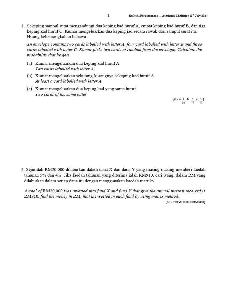 Transformasi, Graf Gearakan Dan Matriks | PDF