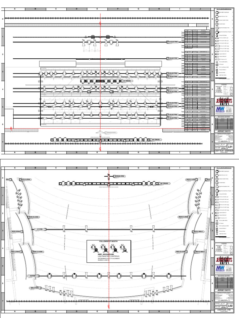 Jersey Boys Light Plot | PDF