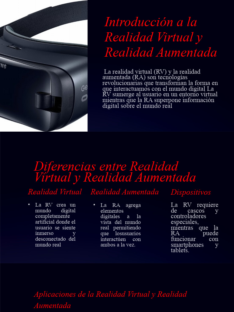Introduccion a La Realidad Virtual y Realidad Aumentada | PDF