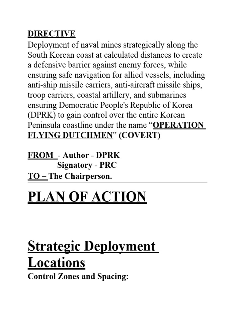 Directive Dprk-Ussr Flying Dutchmen | PDF | Naval Mine | Submarines