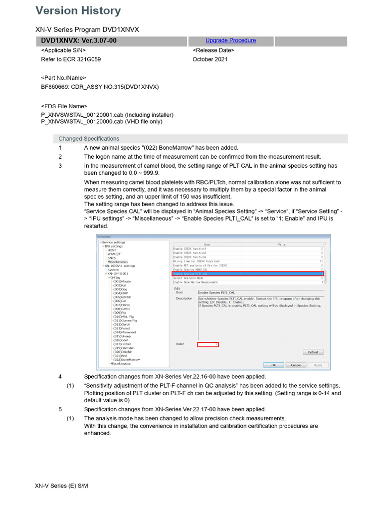 DVD1XNVX Version History E | PDF | Computer File | Computing