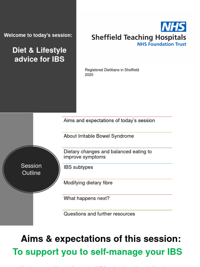 First Line IBS Group Patient | PDF | Irritable Bowel Syndrome | Dietary ...
