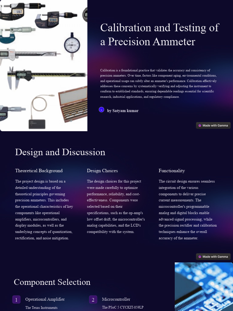 Precision Ammeter Calibration Guide | PDF | Accuracy And Precision | Calibration