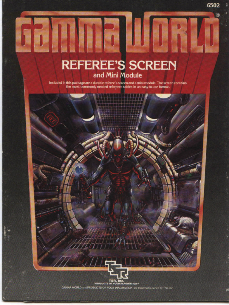 Gamma World 2e Referee's Screen & Mini-Module | PDF