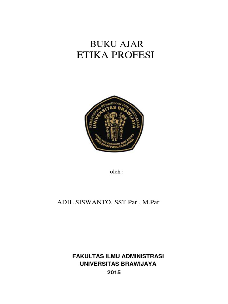 Buku Ajar Etika Profesi Pdf