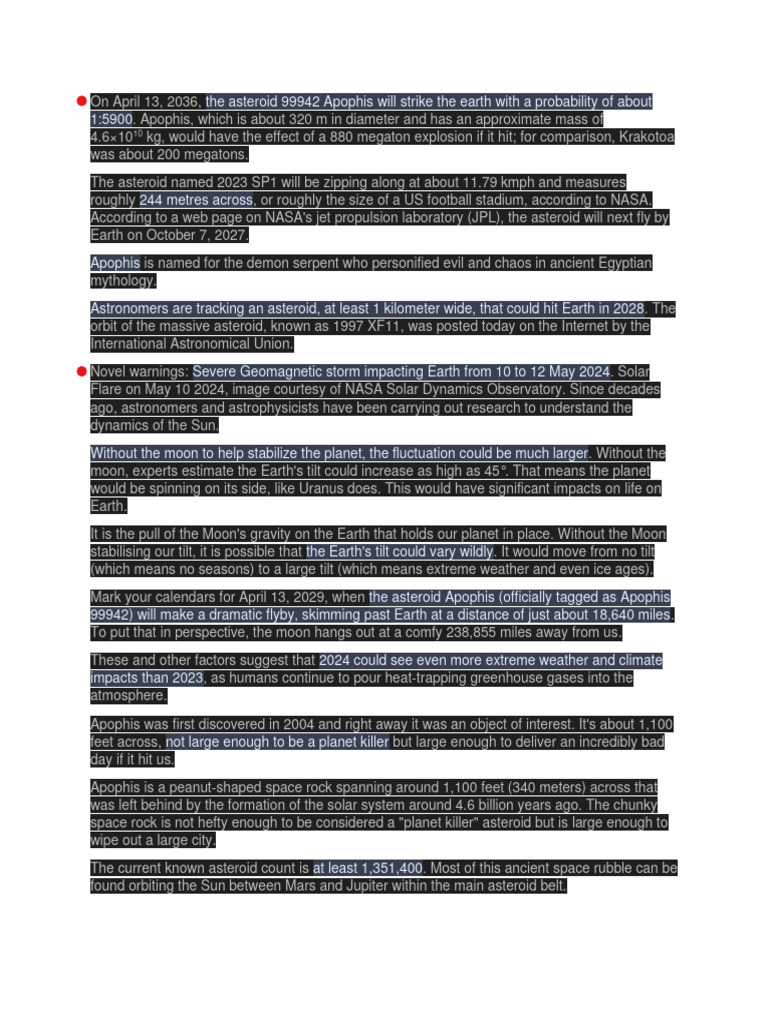 Nasa Space Information and Data Report | PDF | Exoplanet | Planets