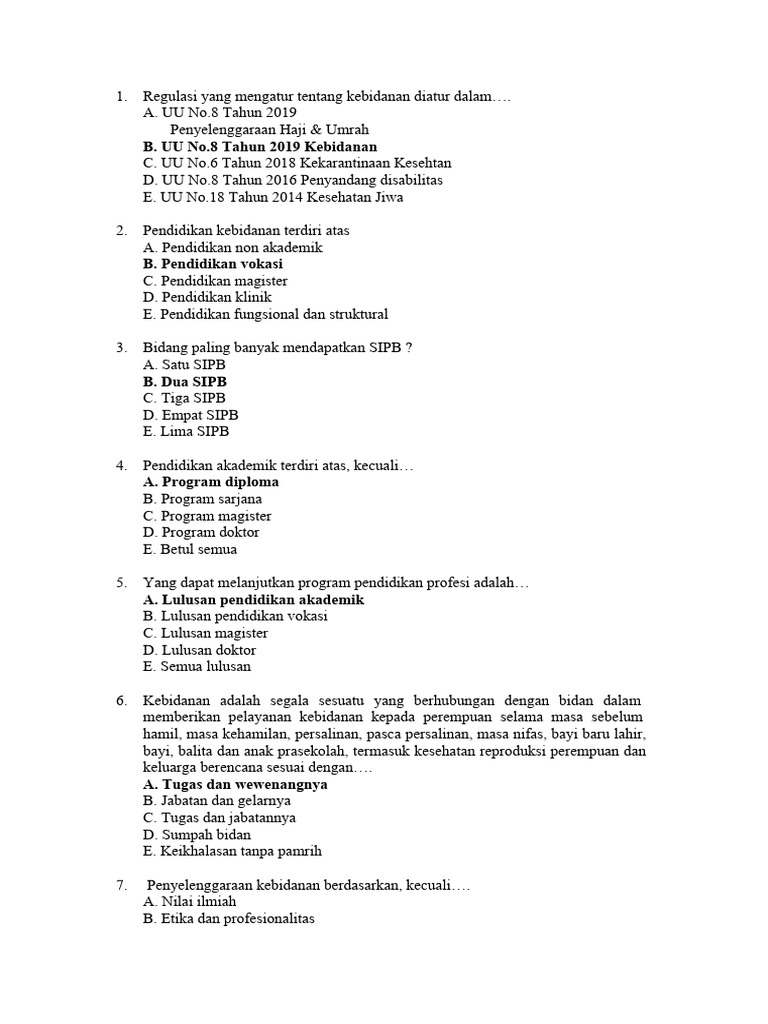 Buku Undang Undang Kebidanan | PDF