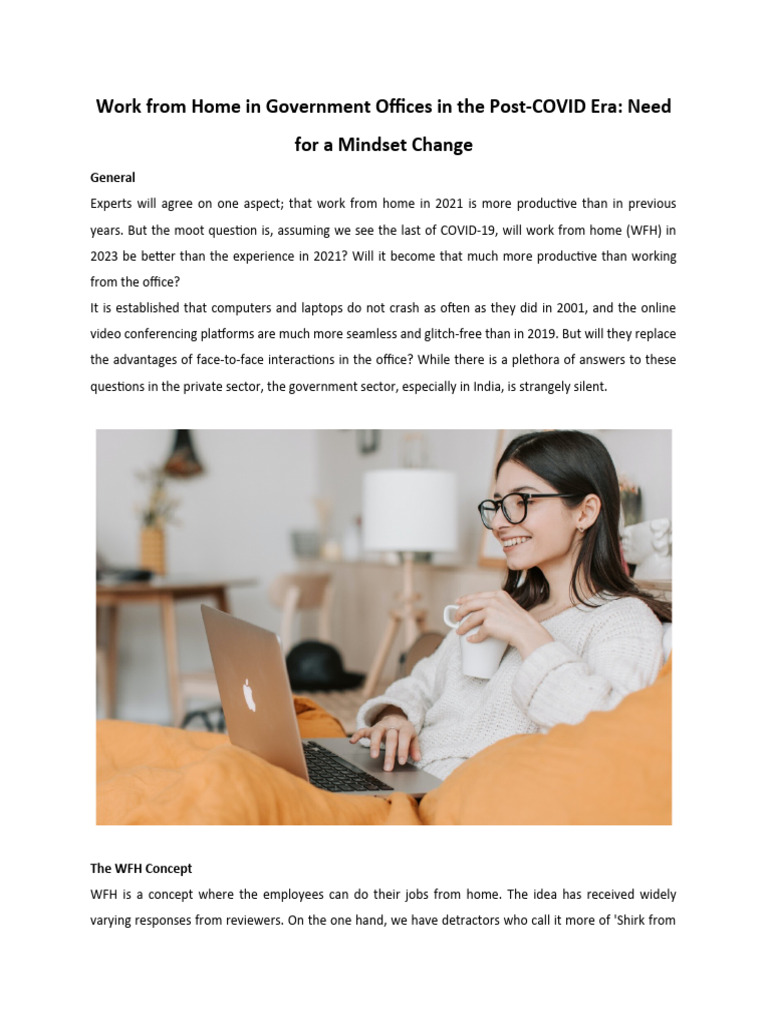 Working From Home | PDF | Economies | Business