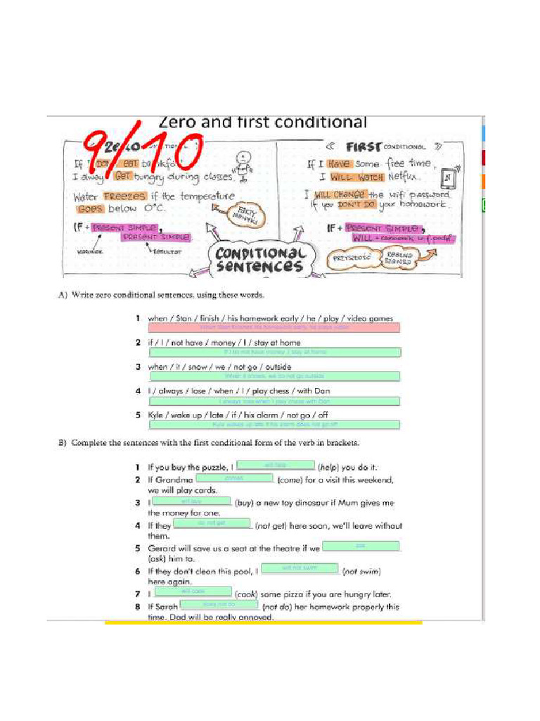 ZERO & FIRST CONDITIONAL | PDF