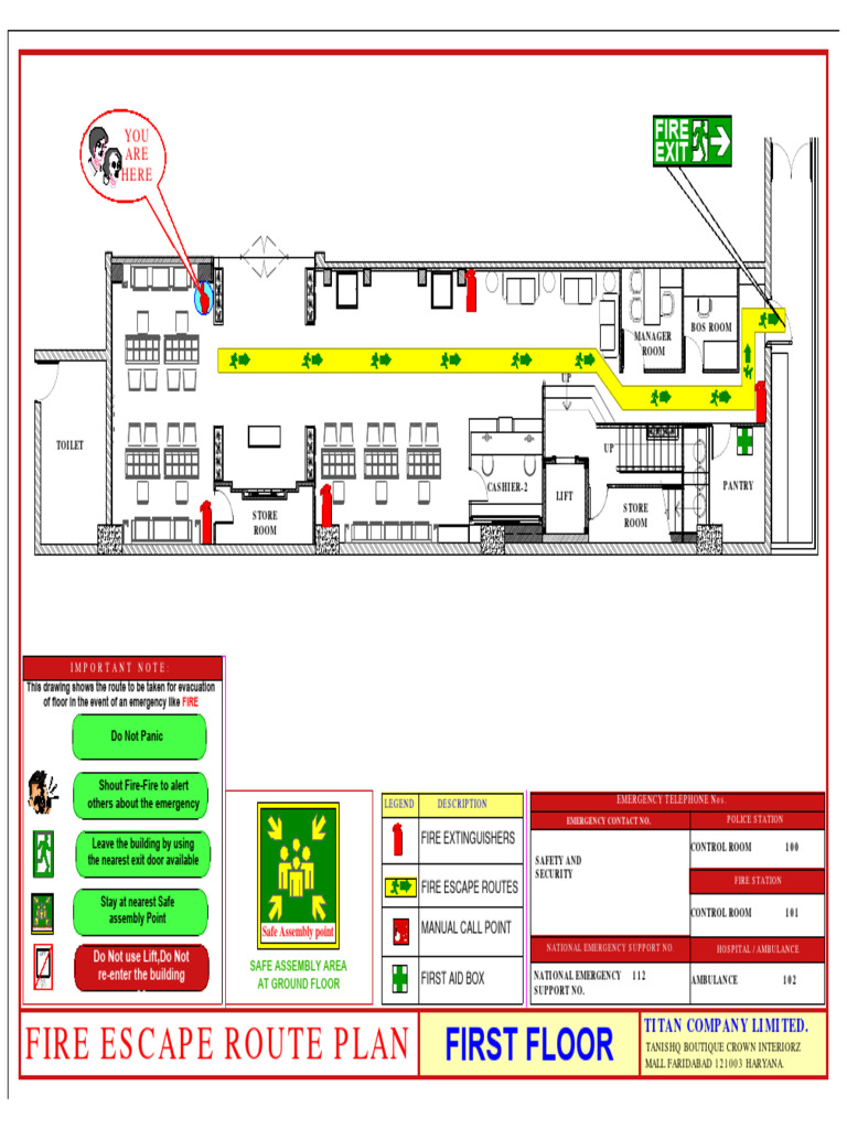YOU ARE Here: Fire Exit | PDF | Civil Defense | Hazards